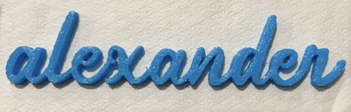 3D Printer Files | 3MF File | Alexander Name Banner | Creality Cloud