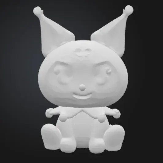 Free Characters & Creatures STL Download - Kuromi Figurineby CuriuM