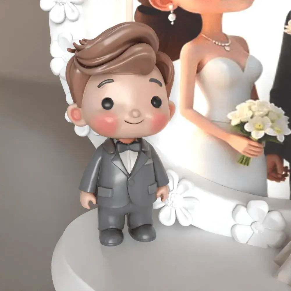 3D Printer Files | 3MF File | Cute Wedding Frame 3D Model – STL for ...