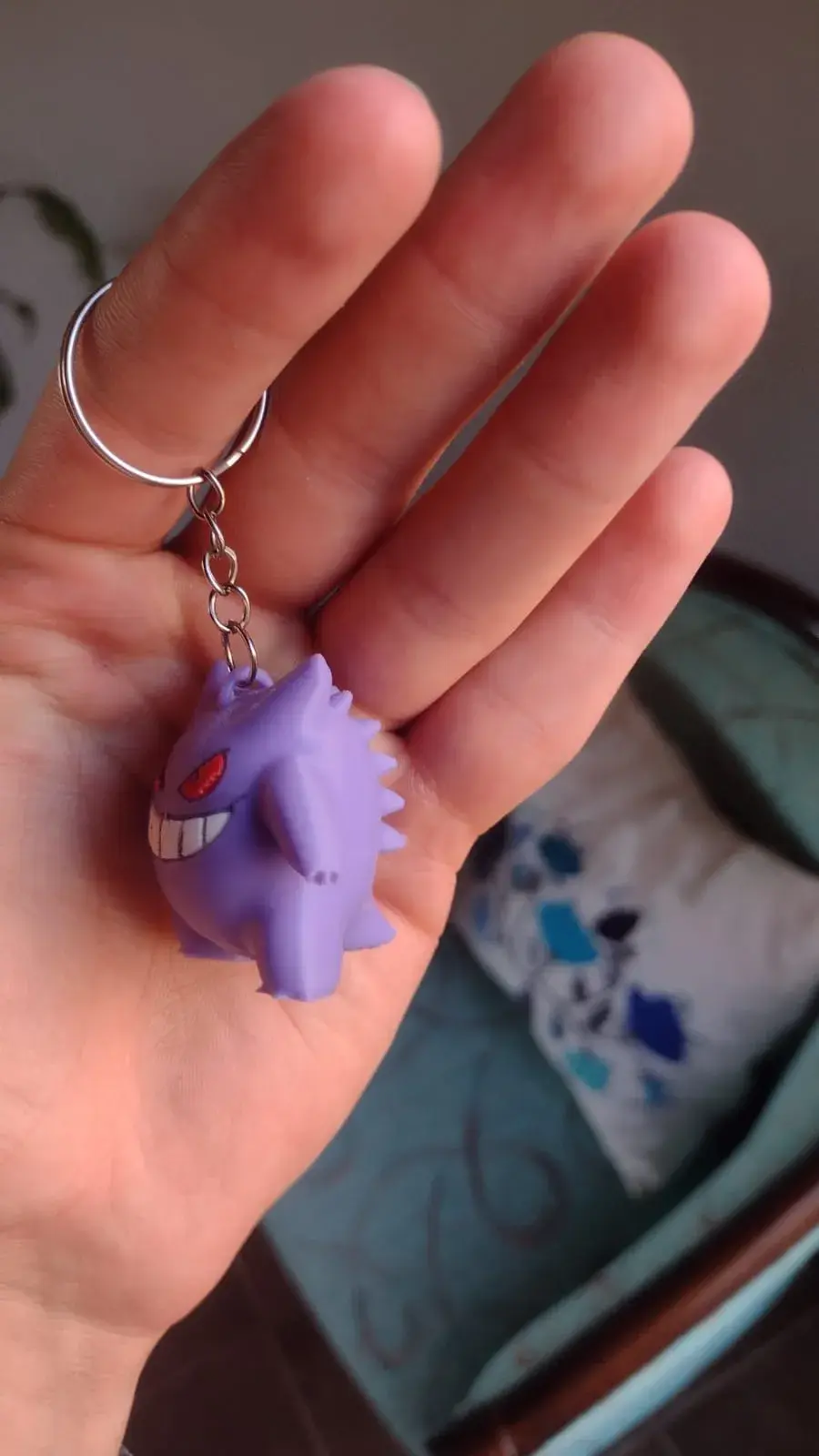 Free Personal Accessories STL Download - Llavero de gengarby Crazy Skull