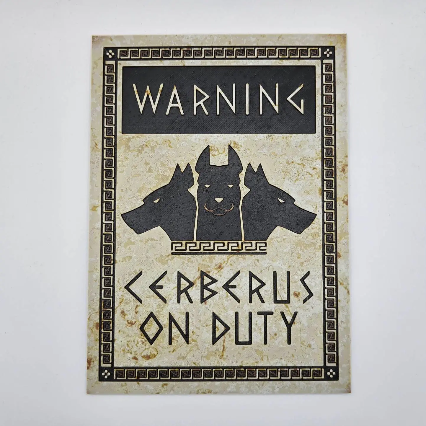 3D Printer Files | 3MF File | Sign Warning Cerberus | Creality Cloud