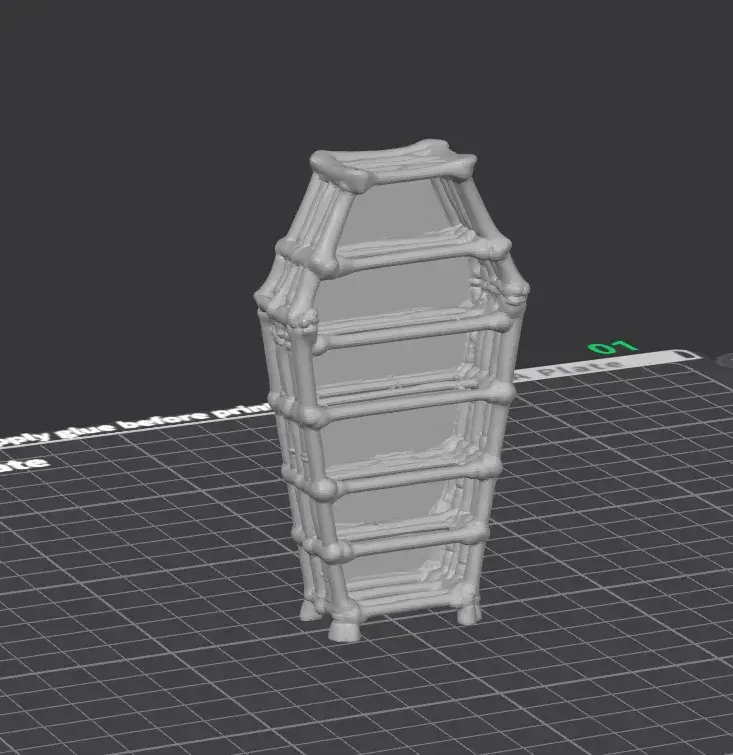 3D Printer Files | 3MF File | Coffin Bone shelf | Creality Cloud