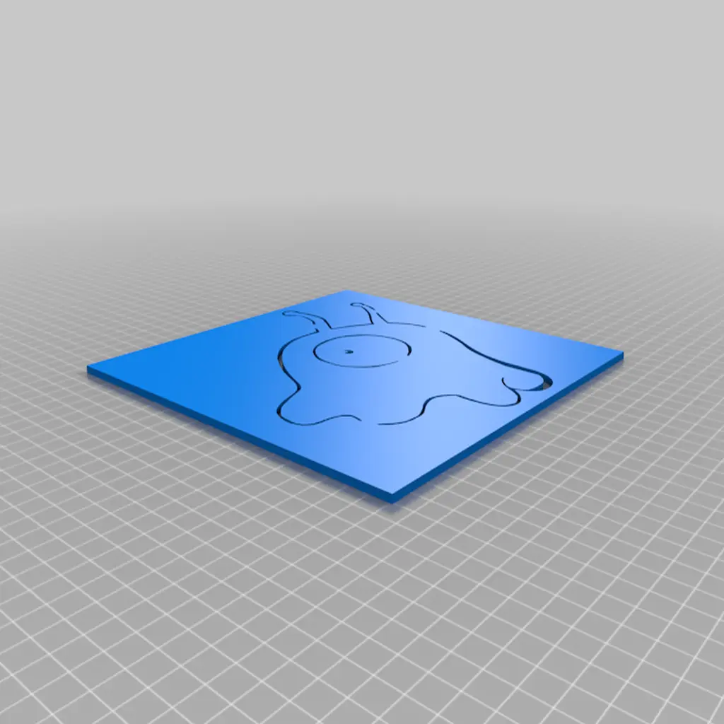 Brain slug stencil | 3D models download | Creality Cloud