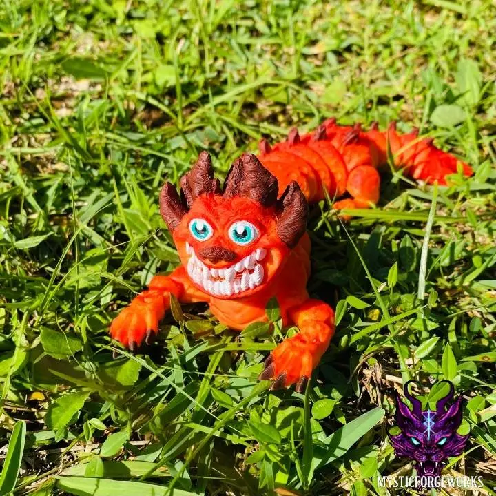 Other STL indir - Flexi Crazy Dragon - articulated beast - mysticforgeworks