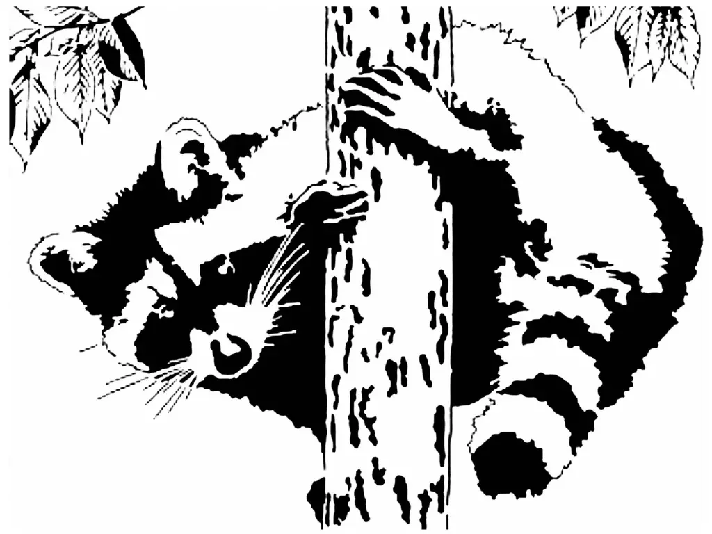 Racoon stencil | 3D models download | Creality Cloud