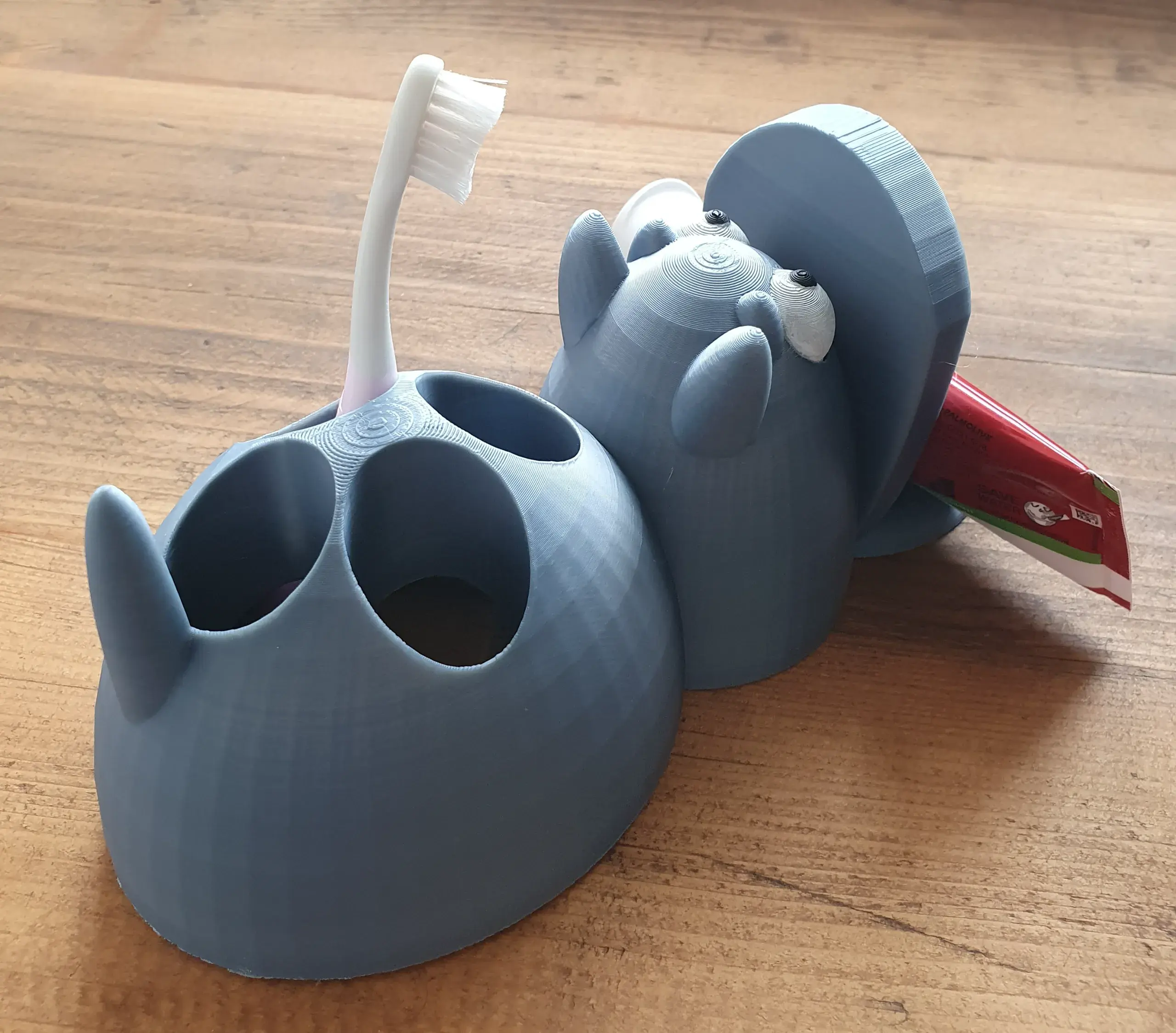 Free Other STL Download - Hippo Toothbrush Holderby AndyS44