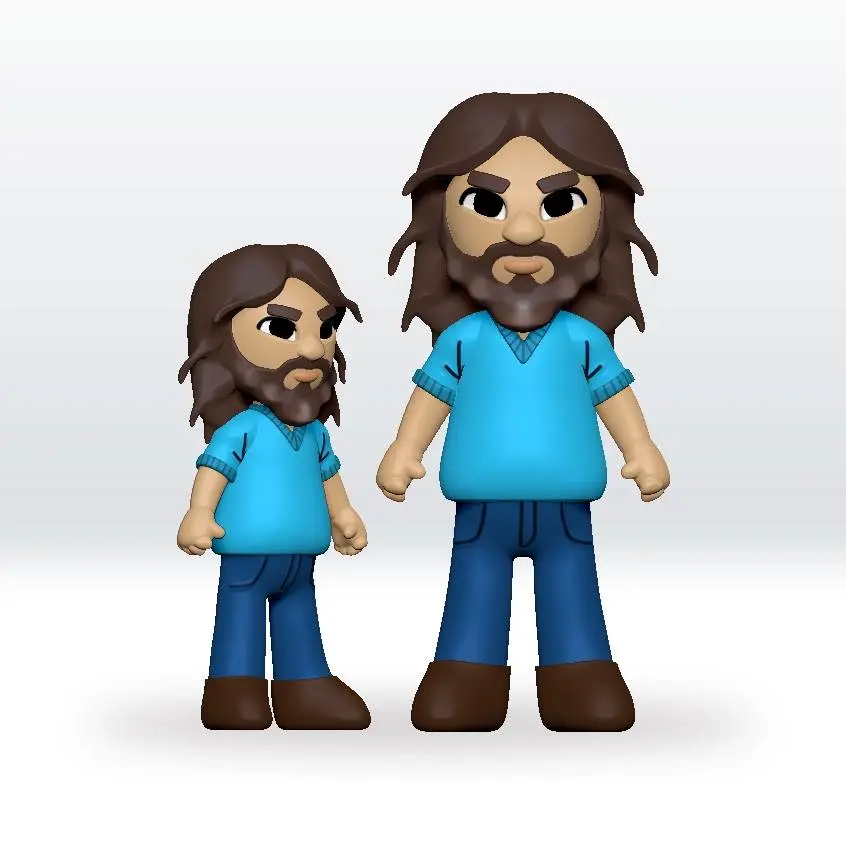 Characters & Creatures STL Download - Steve STL 3D Model Minecraft ...