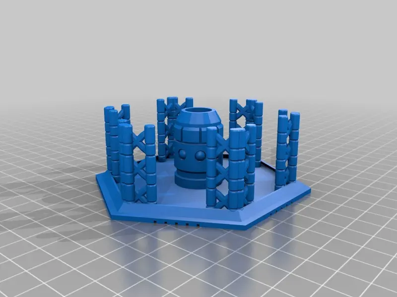 Free Other STL Download - Hexagonal Platform (15mm scale)by SMT_M 🦊