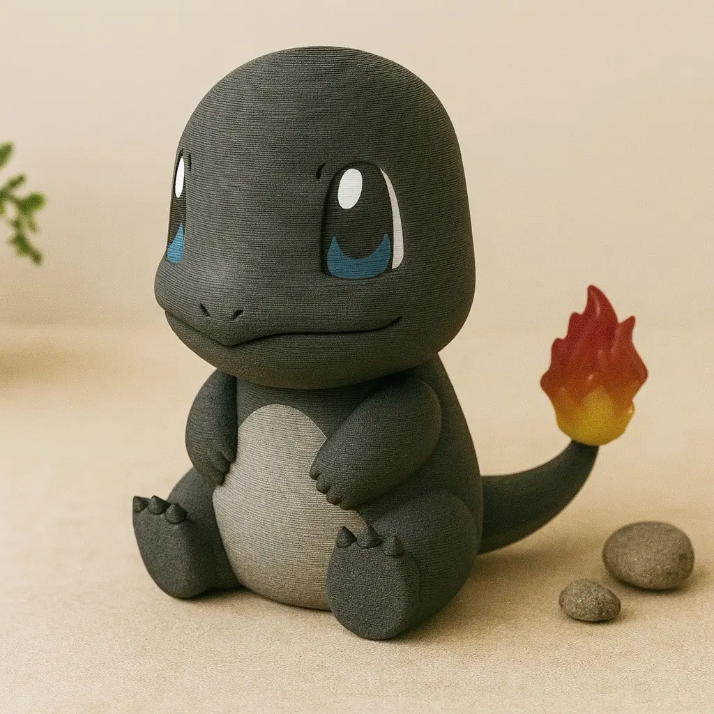 3D Printer Files | 3MF File | Cute Charmanda Chibi | Creality Cloud