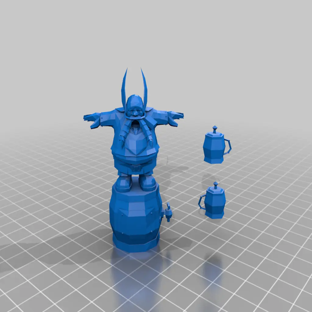 Free Other STL Download - Dwarf cheerleader or blood wiser - blood bowl ...