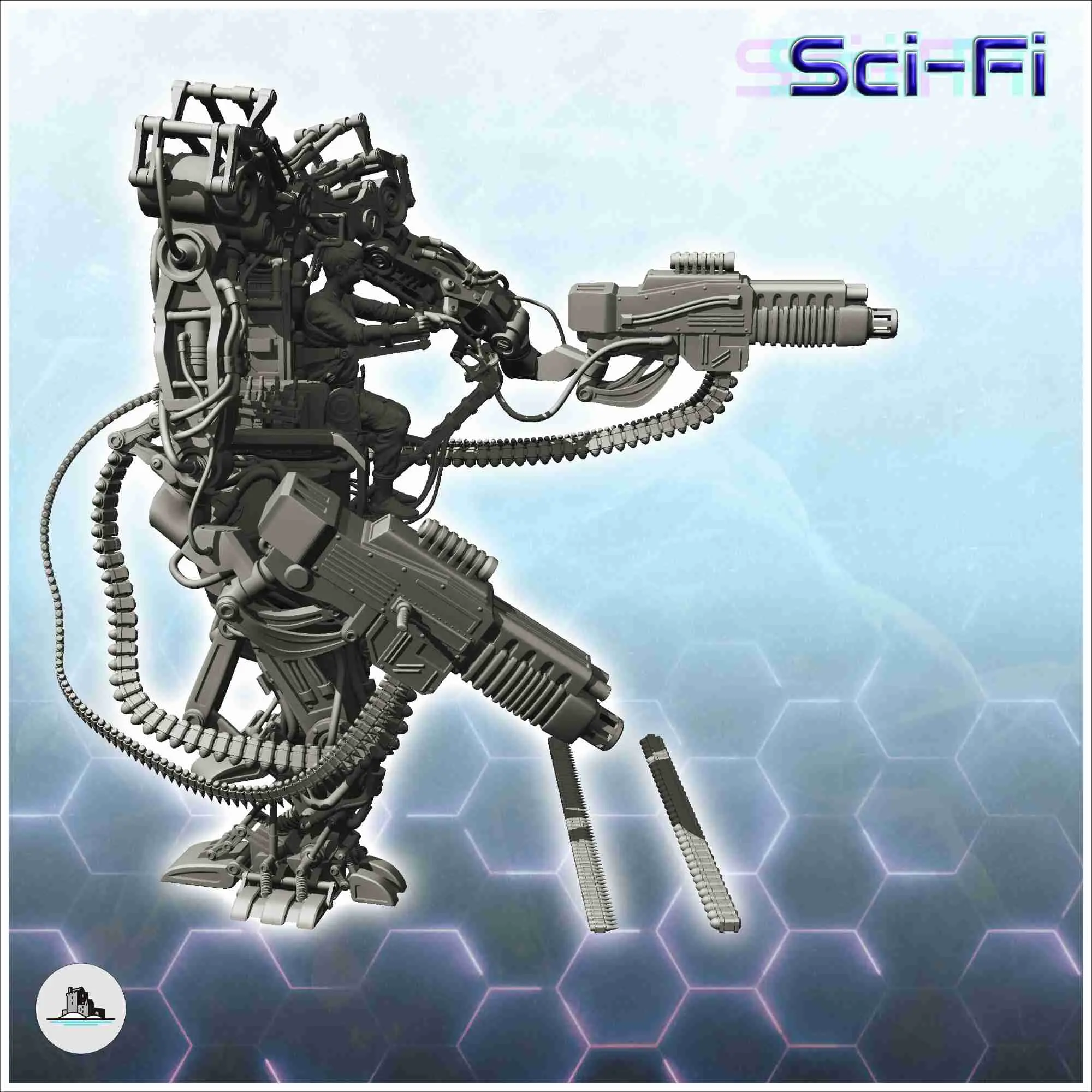 Other STL Download - Dagohr combat robot (1) - miniatures w40k scifi ...