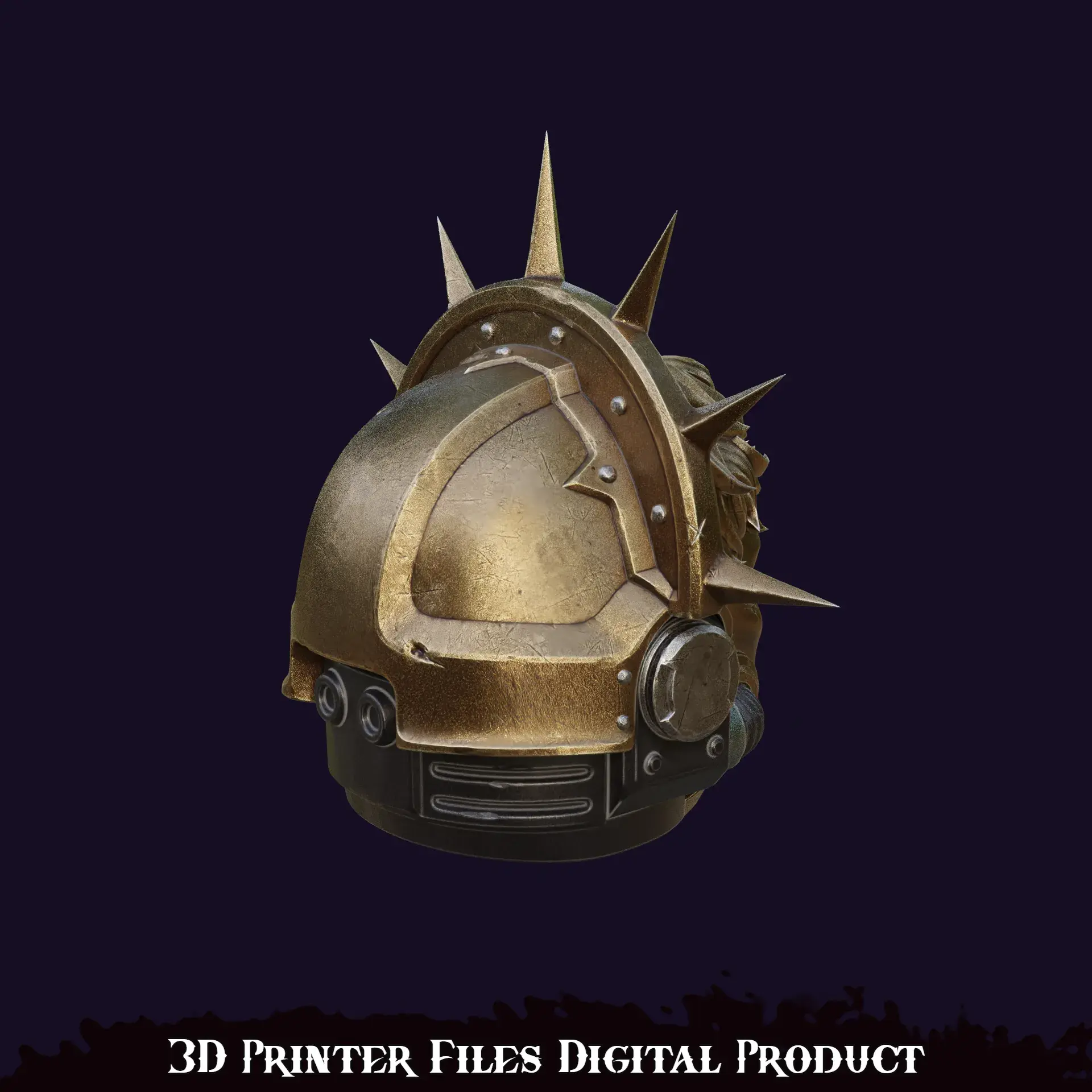 Cosplay STL Download - Sanguinary Warrior Cosplay Helmet Angels of ...
