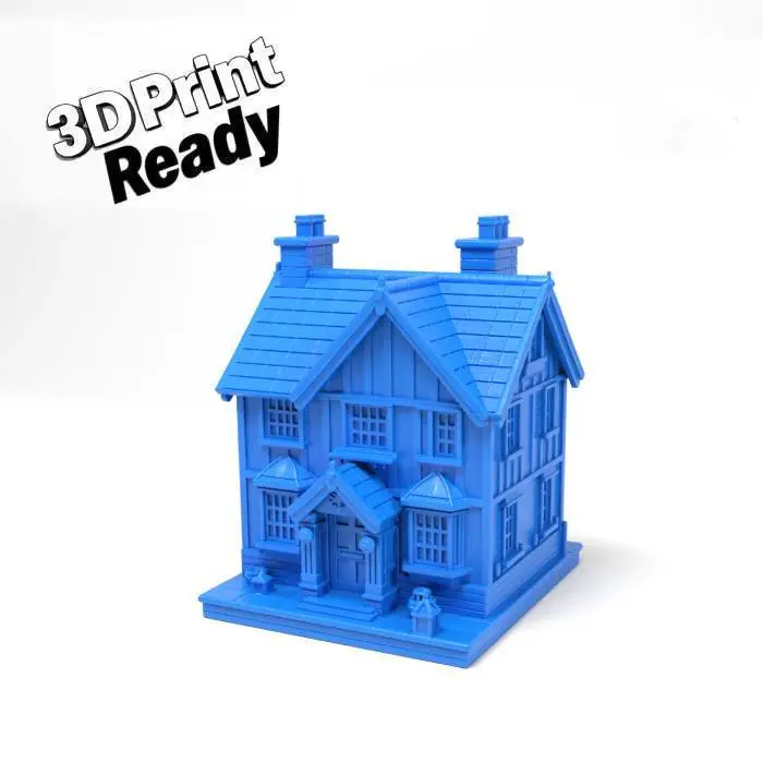 Props & Terrain STL Download - English House 2by 3D Everything