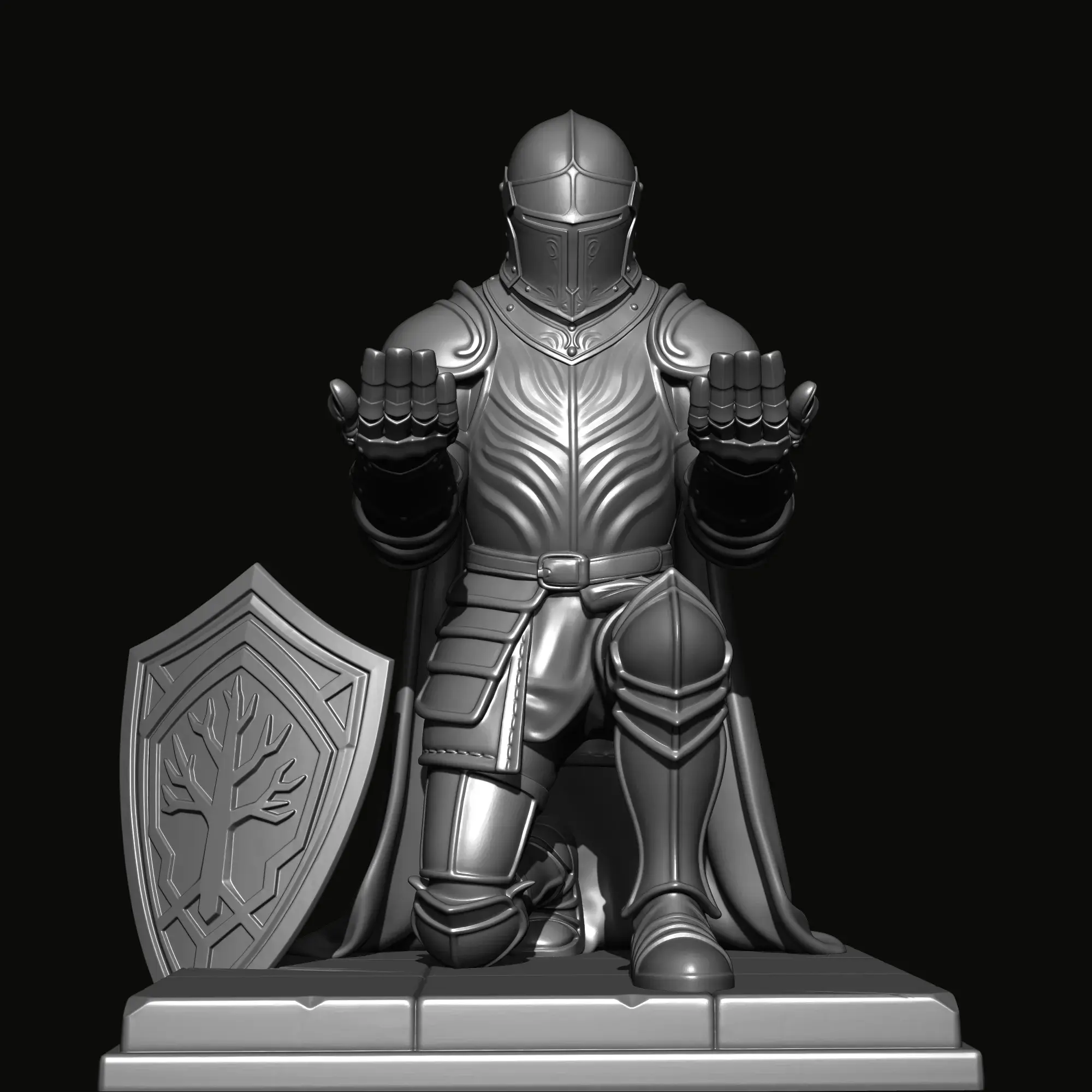 Home Decorations & Ornaments STL Download - Medieval Knight Pen Holder ...
