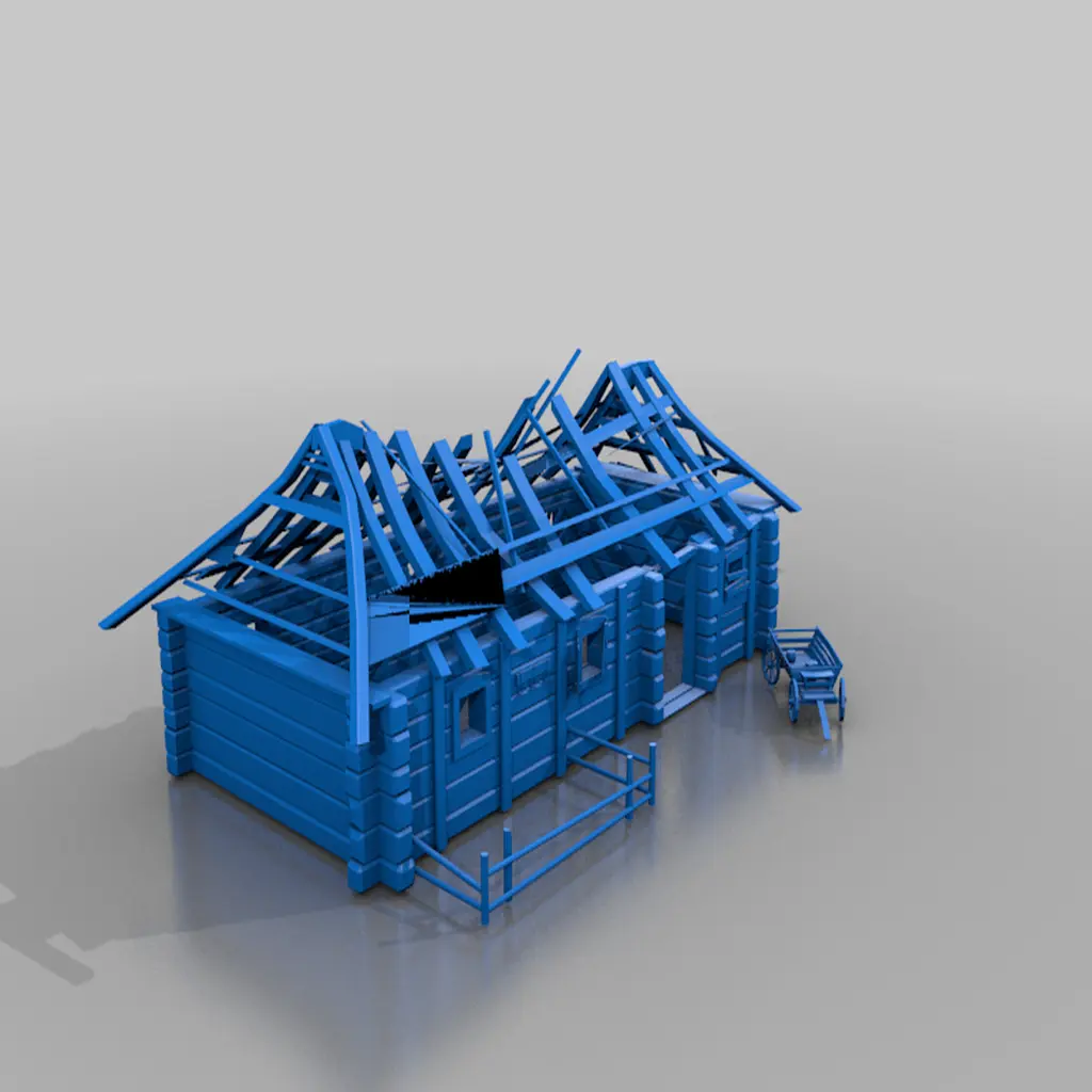 Free Props & Terrain STL Download - old shack - tnt - terrainby SMT_M 🦊