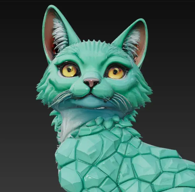 3D Printer Files | 3MF File | Jade Cat | Creality Cloud