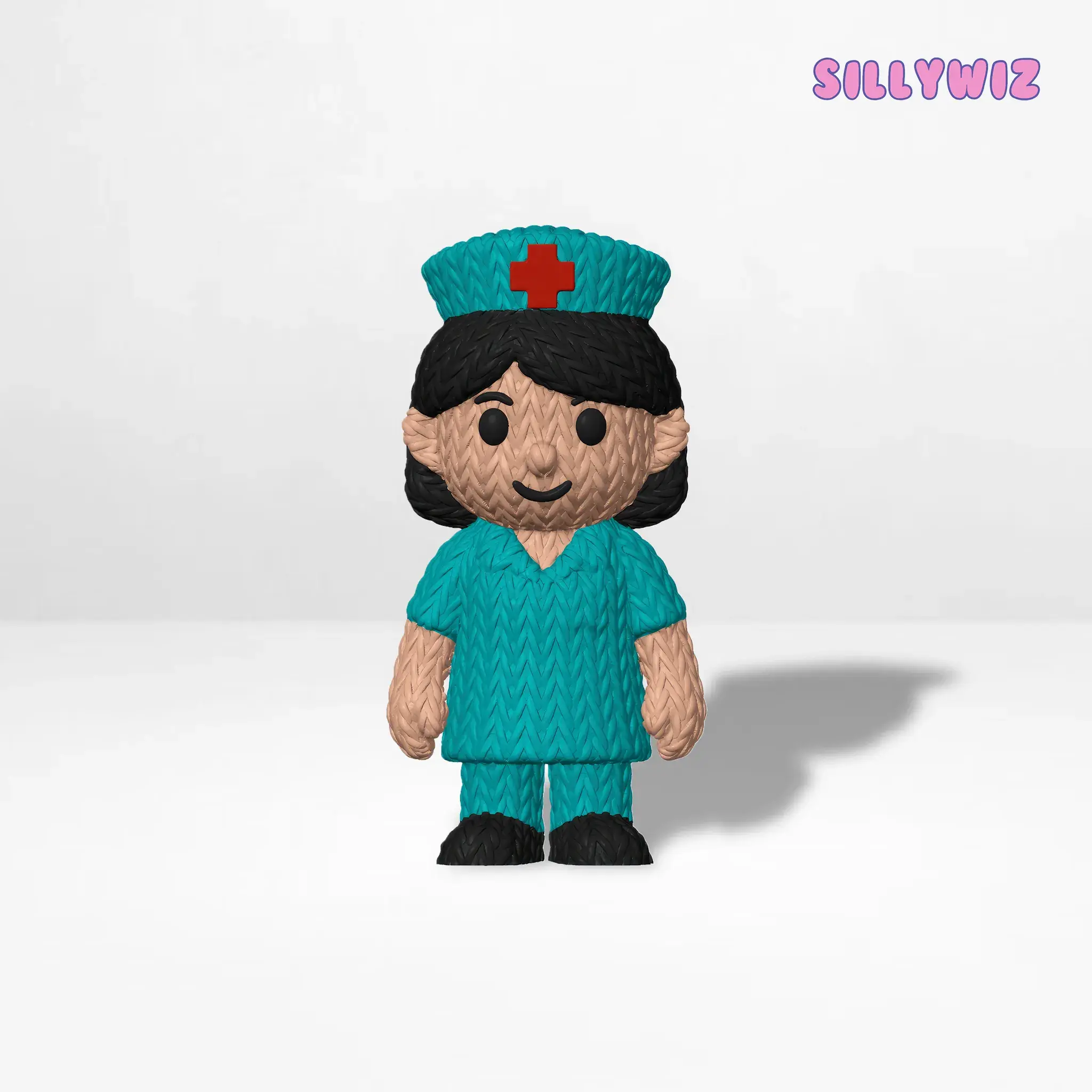 Characters & Creatures STL Download - Cute Nurse Girl – Knitted ...