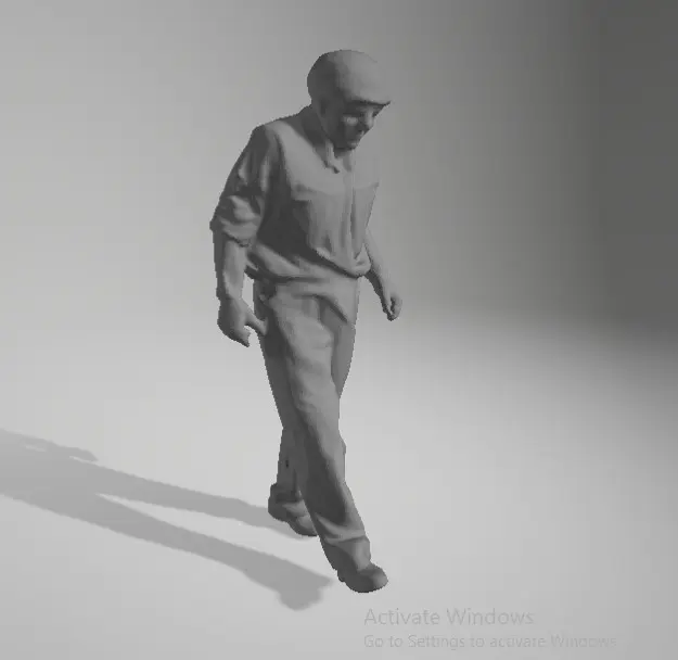 Characters & Creatures STL Download - Old Man Walking 03by xhobby1