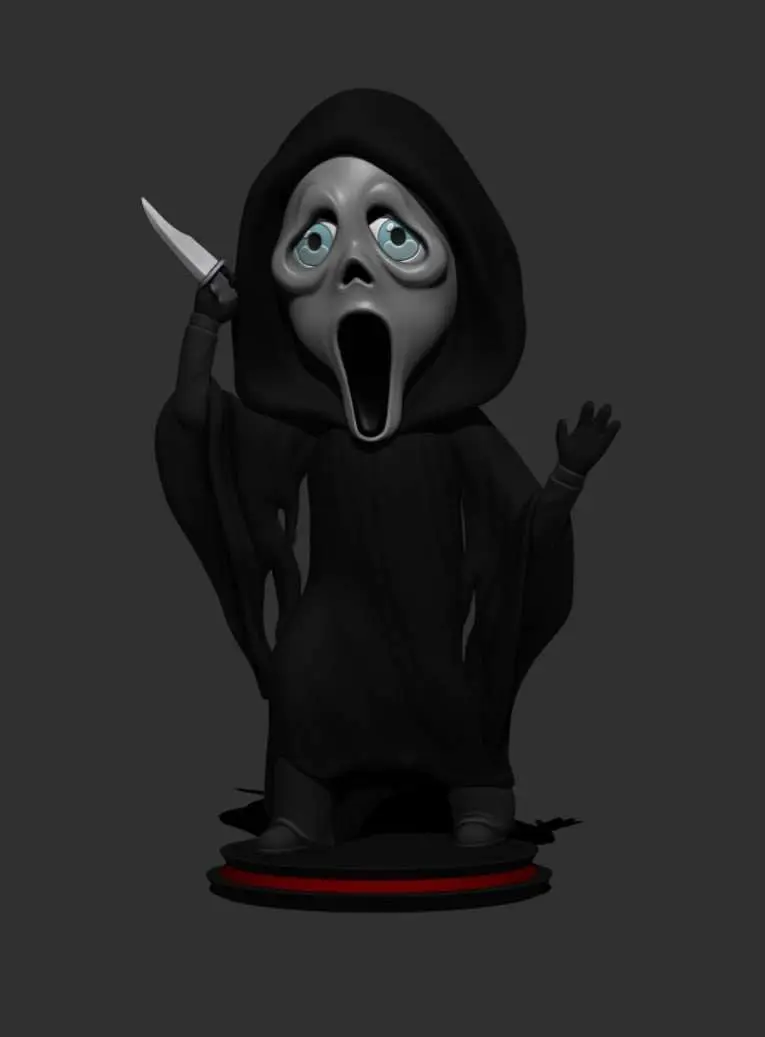 Free Characters & Creatures STL Download - SCREAM CHIBIby Dan Dany