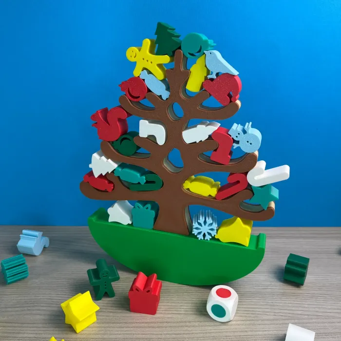 3D Printer Files | 3MF File | Christmas Tree Balance Stacking Game ...