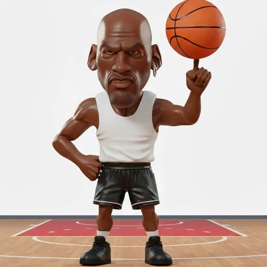 3D Printer Files | 3MF File | Michael Jordan - Finger Spin | Creality Cloud