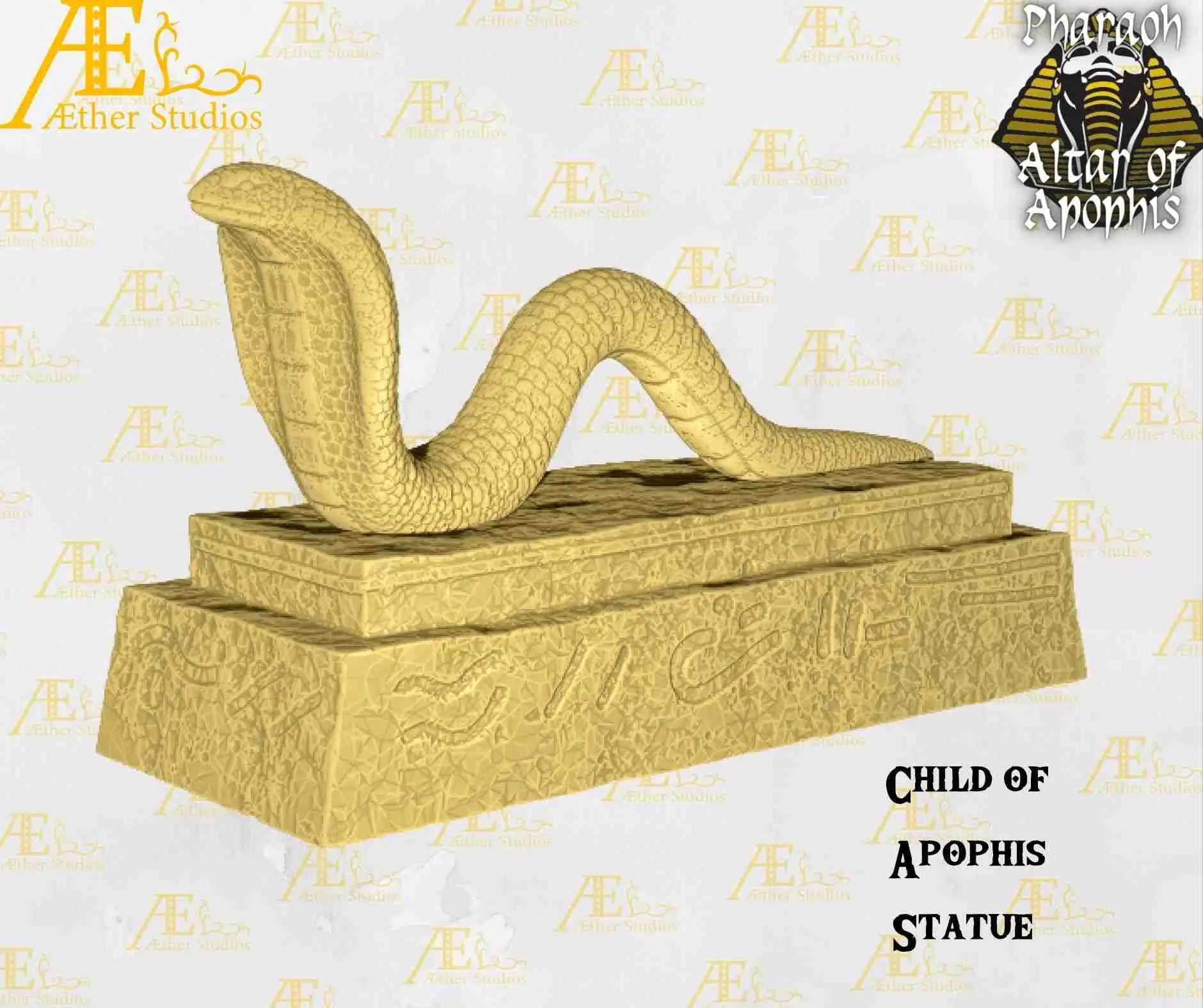 Miniatures STL Download - AEPHAR09 - Altar of Apophisby Aether Studios