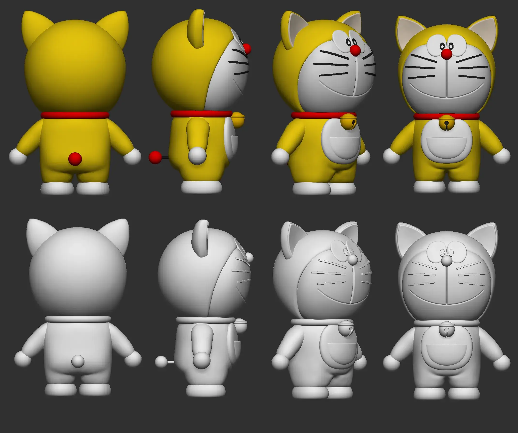 Characters & Creatures STL Download - Doraemon – Two Versions ...