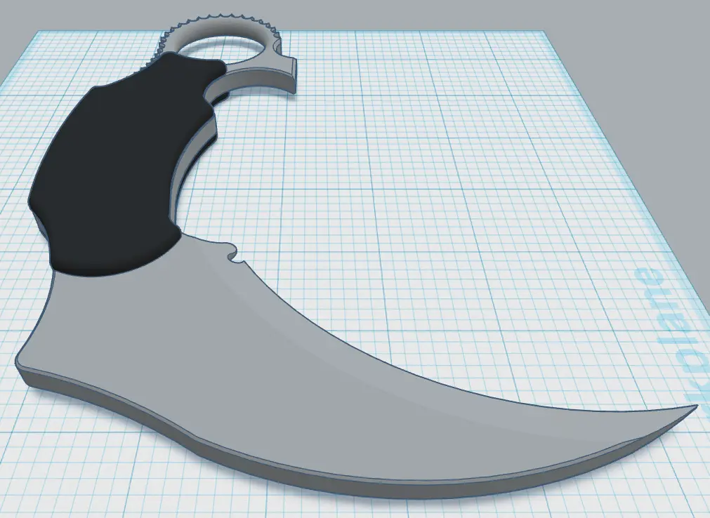 3D Printer Files | 3MF File | Karambit #10 | Creality Cloud