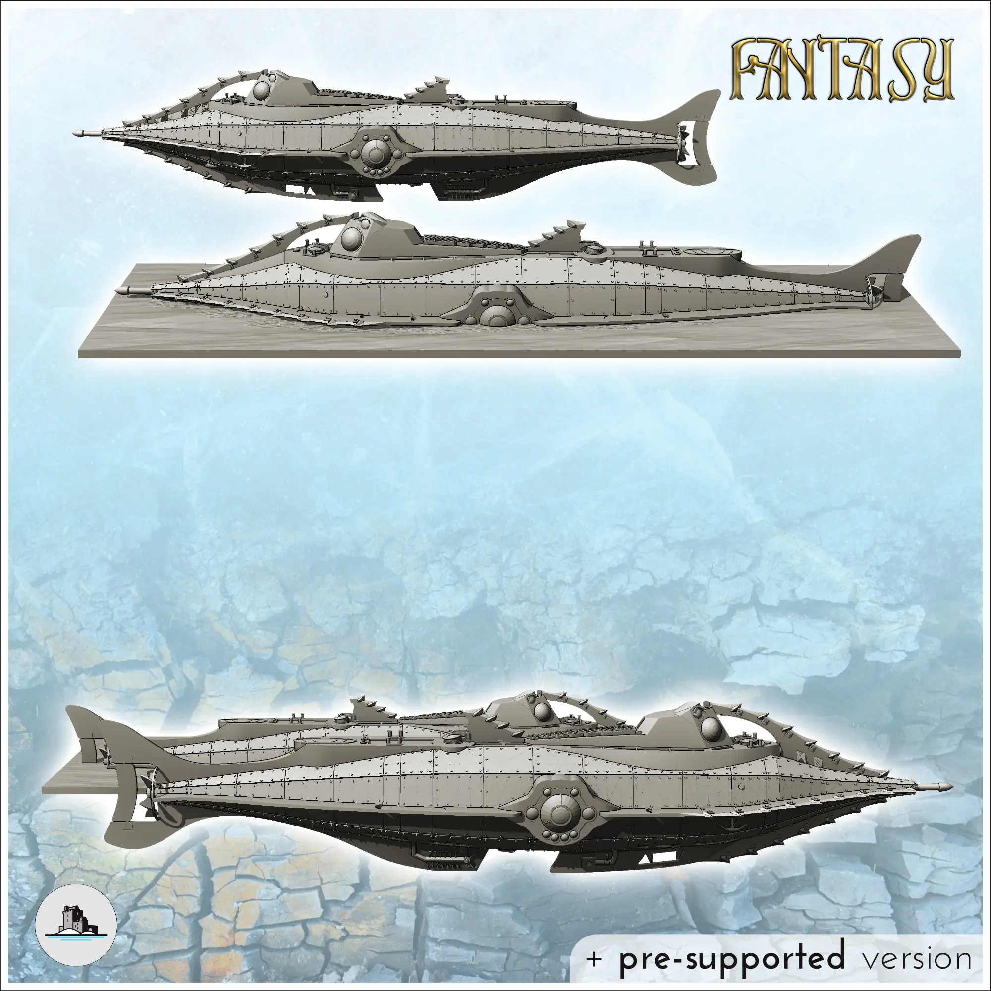 Other STL Download - Nautilus ship set (Twenty Thousand Leagues Under ...