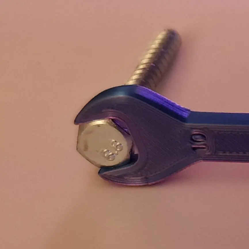 Tools & Spare Parts STL Download - 10mm Ring Spanner Key Ringby Design Tech