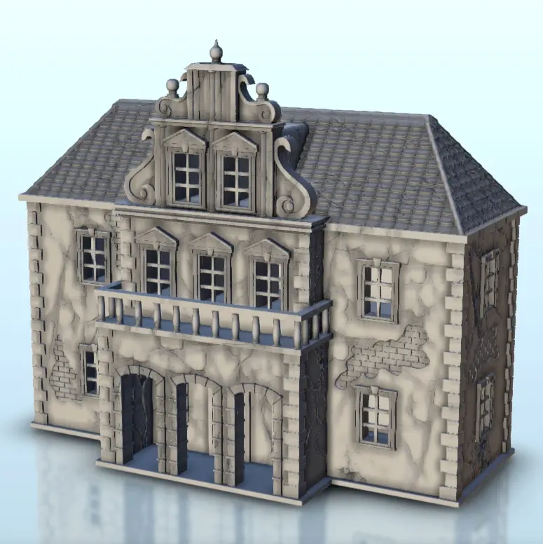 Props & Terrain STL Download - Baroque building 3 - terrain WW2 scenery ...
