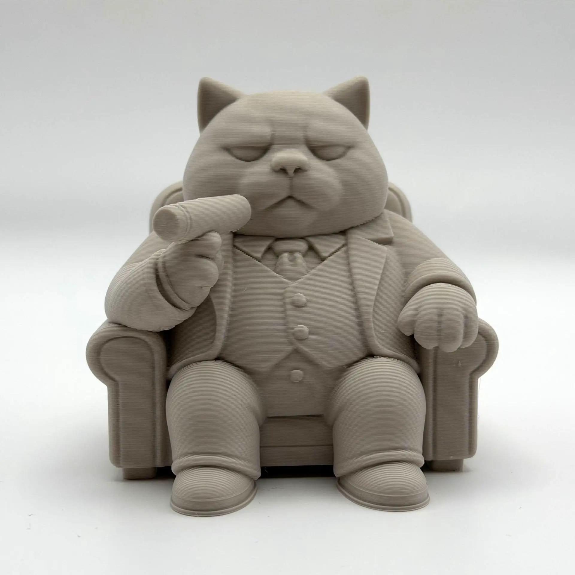 3D Printer Files | 3MF File | The Don Cat: Boss of the Living Room ...