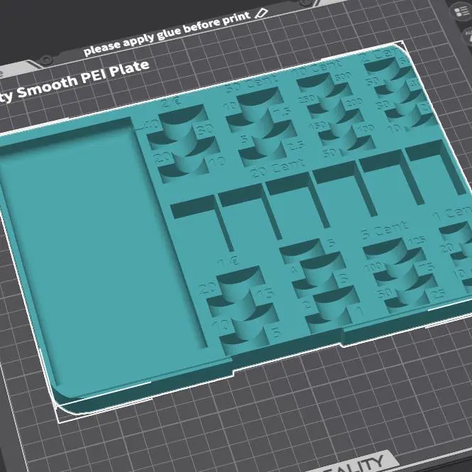 3D Printer Files | 3MF File | coin and money orginazer | Creality Cloud