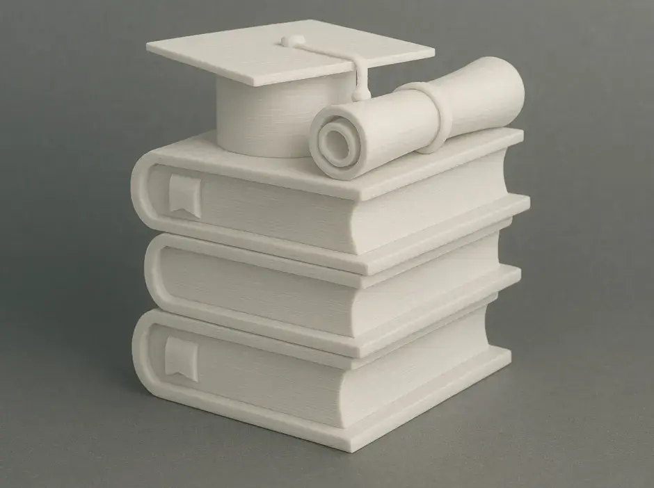 3D Printer Files | 3MF File | Graduation books with cap and diploma ...