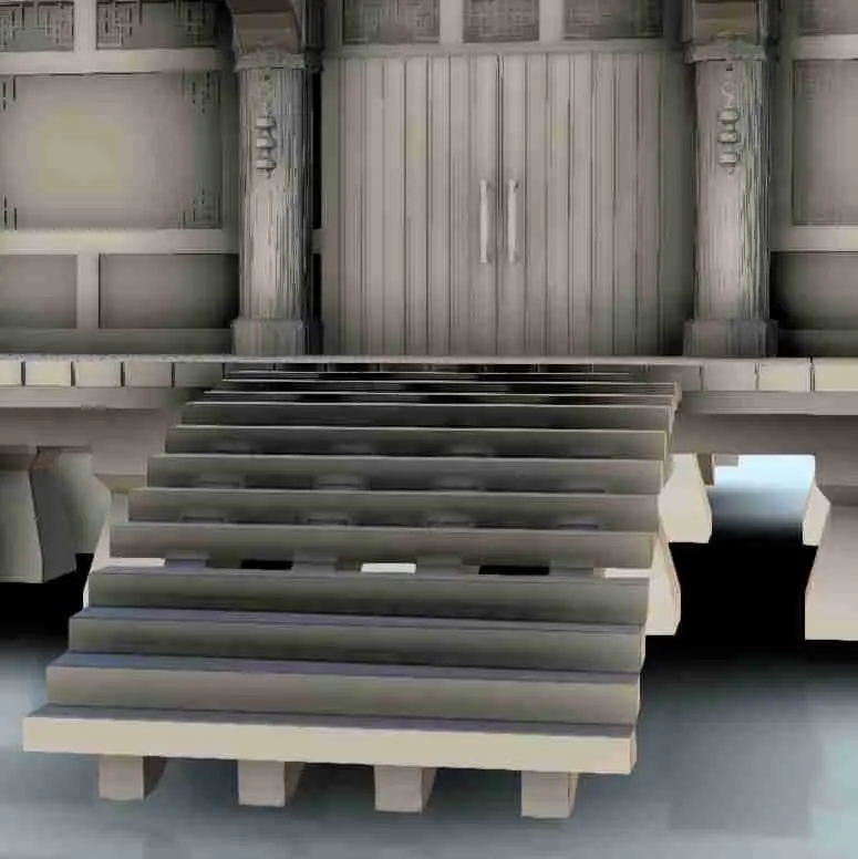 Props & Terrain STL Download - Raised Asian building with one floor 13 ...