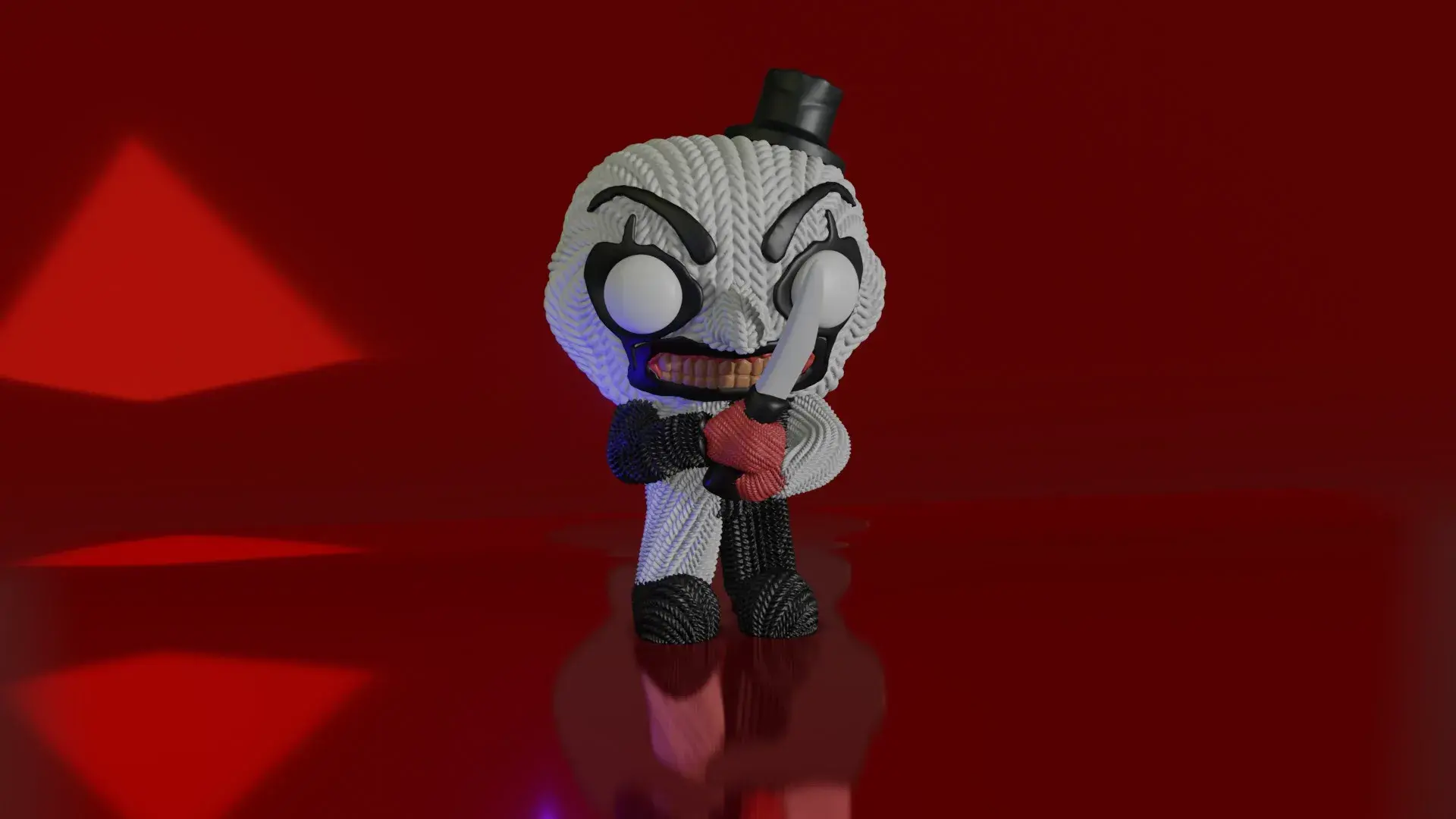 Characters & Creatures STL Download - Crochet Terrifier Art The Clown ...