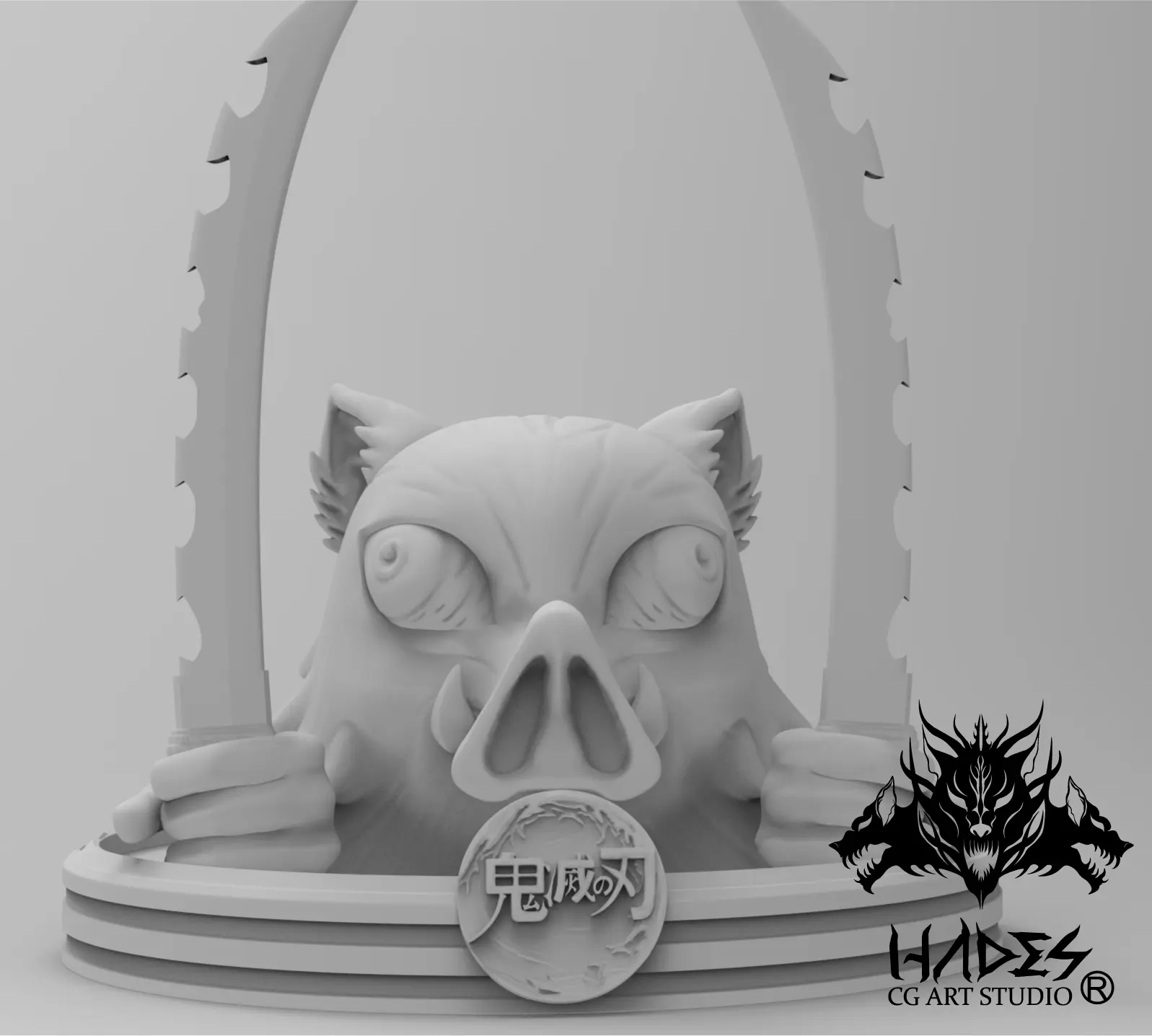 Characters & Creatures STL Download - DEMON SLAYER INOSUKE HASHIBIRA ...