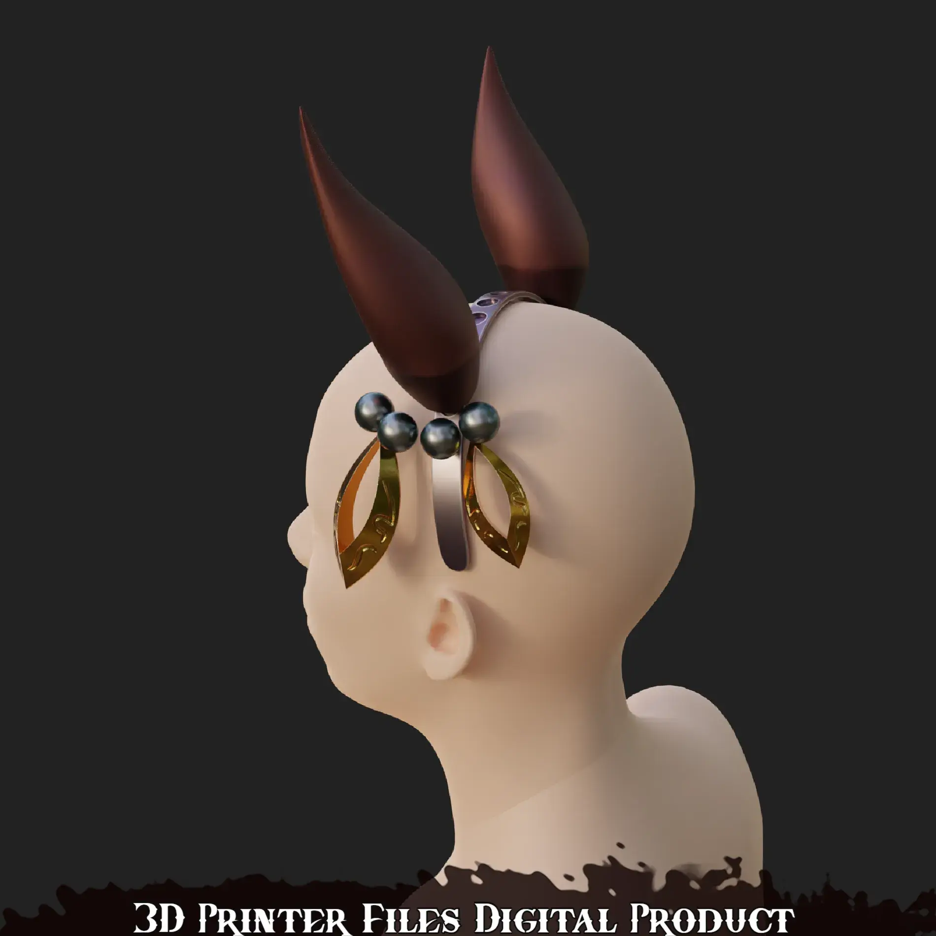 Cosplay STL Download - Seeking The Pearl Ears and Head Uma musume ...