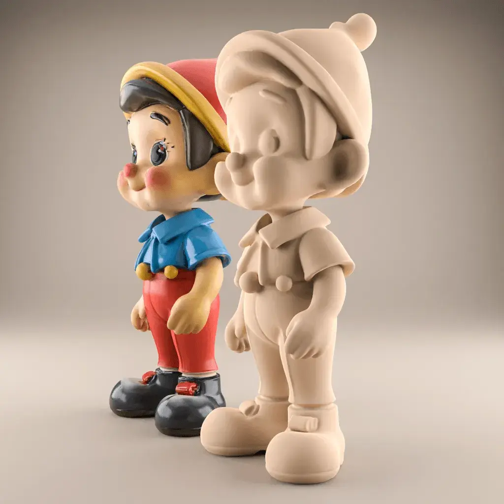 Characters & Creatures STL Download - Cute Pinocchio STL File for 3D ...