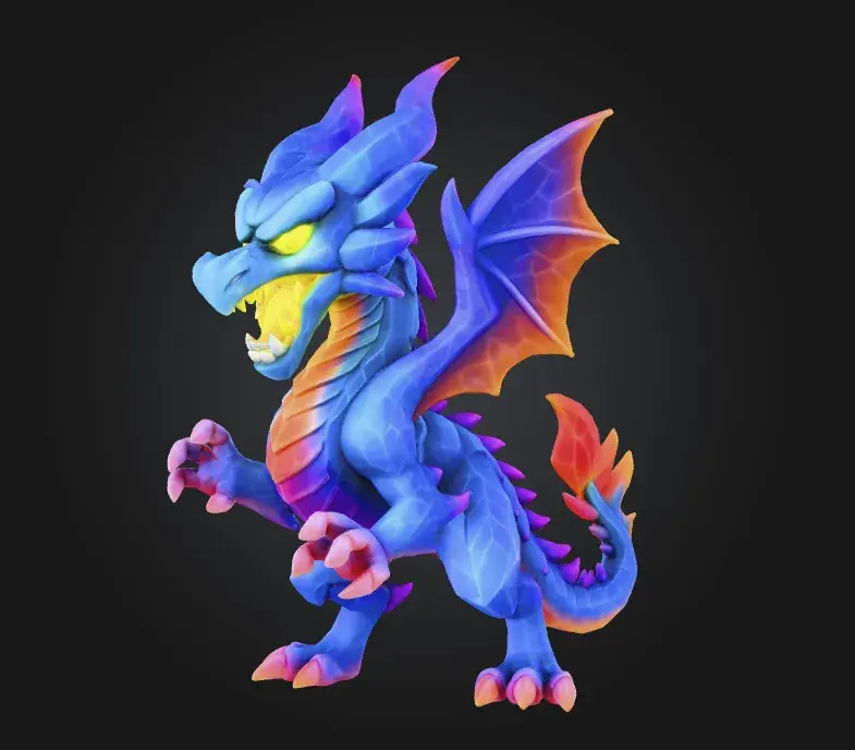 3D Printer Files | 3MF File | Inferno Dragon DnD tabletop miniature ...