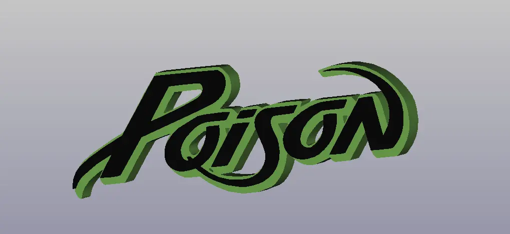 3D Printer Files | 3MF File | poison logo and key chain | Creality Cloud
