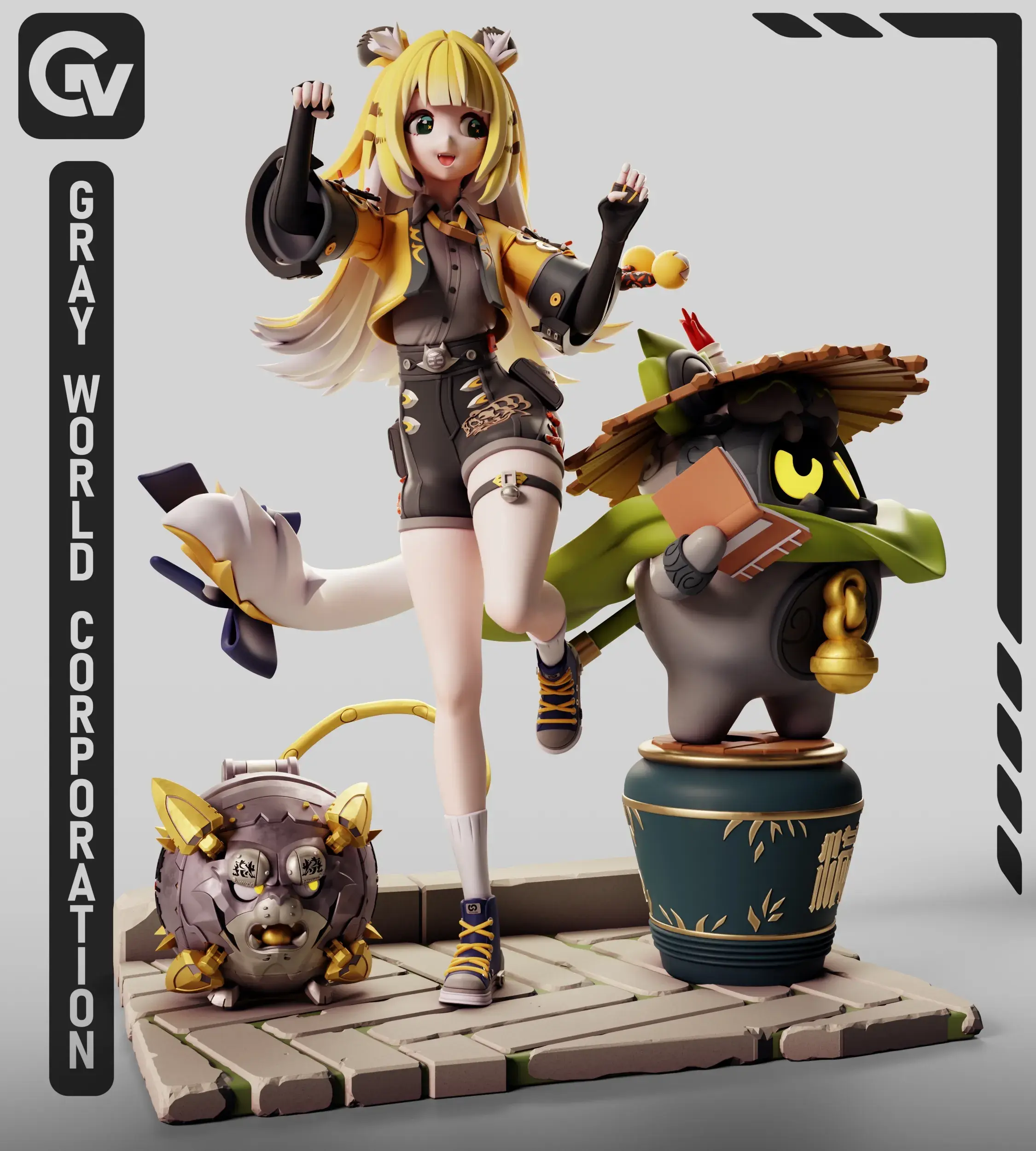 Characters & Creatures STL Download - Ju Fufu | Zenless Zone Zeroby ...