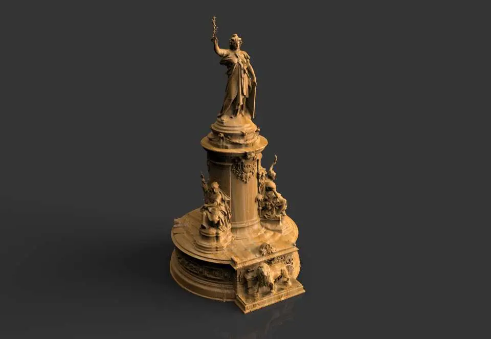Sculptures & Artworks STL Download - statue to the Republicby Ha333aP