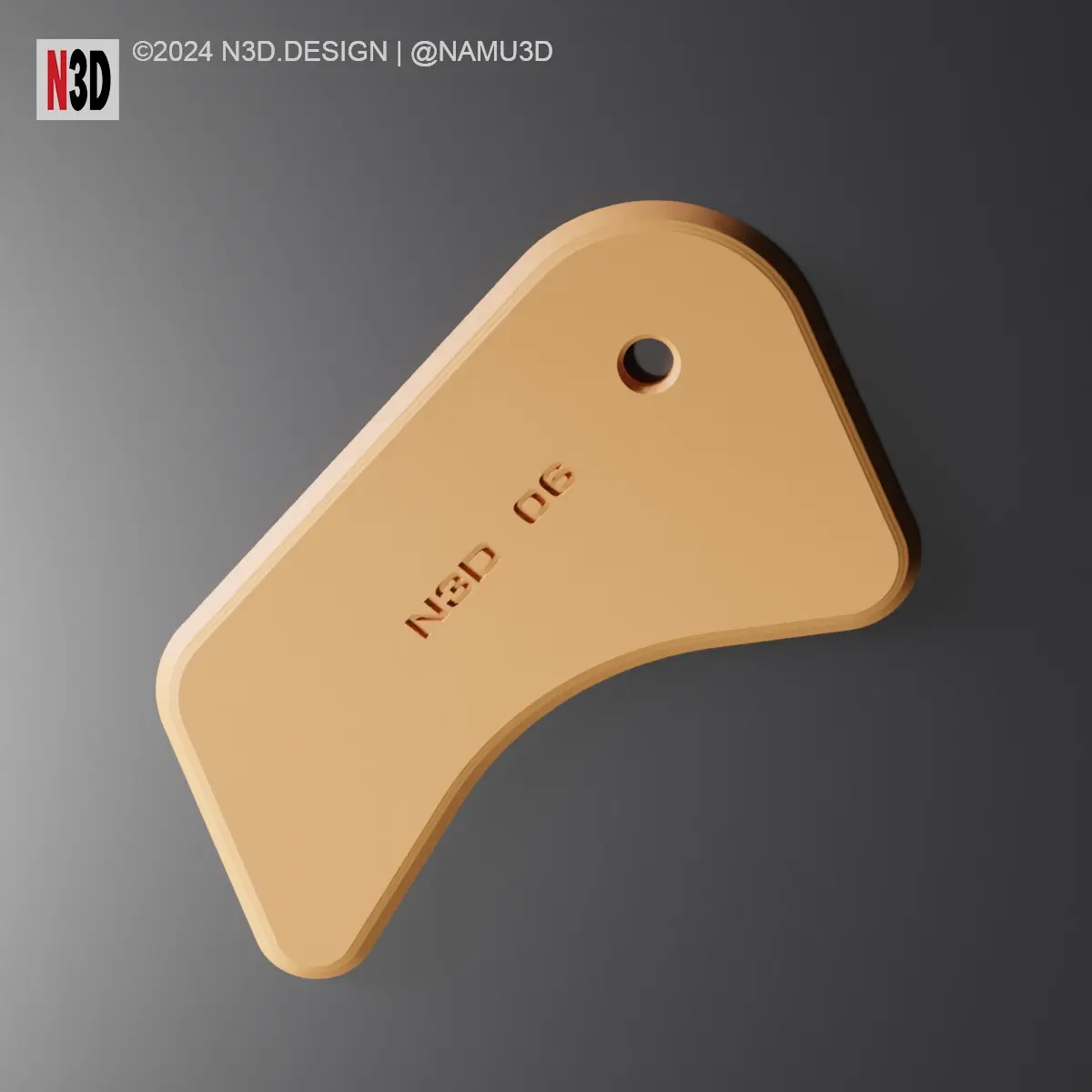 Free Test Models STL Download - Pottery tool 06by Namu3D