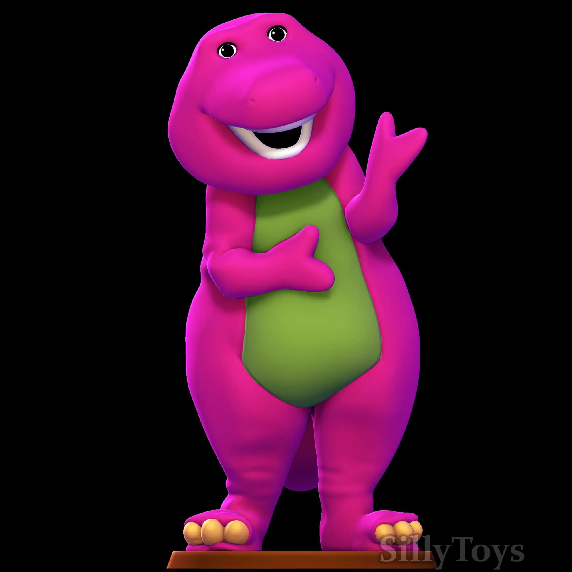 Digital Art STL Download - Barney the Dinosaurby SillyToys