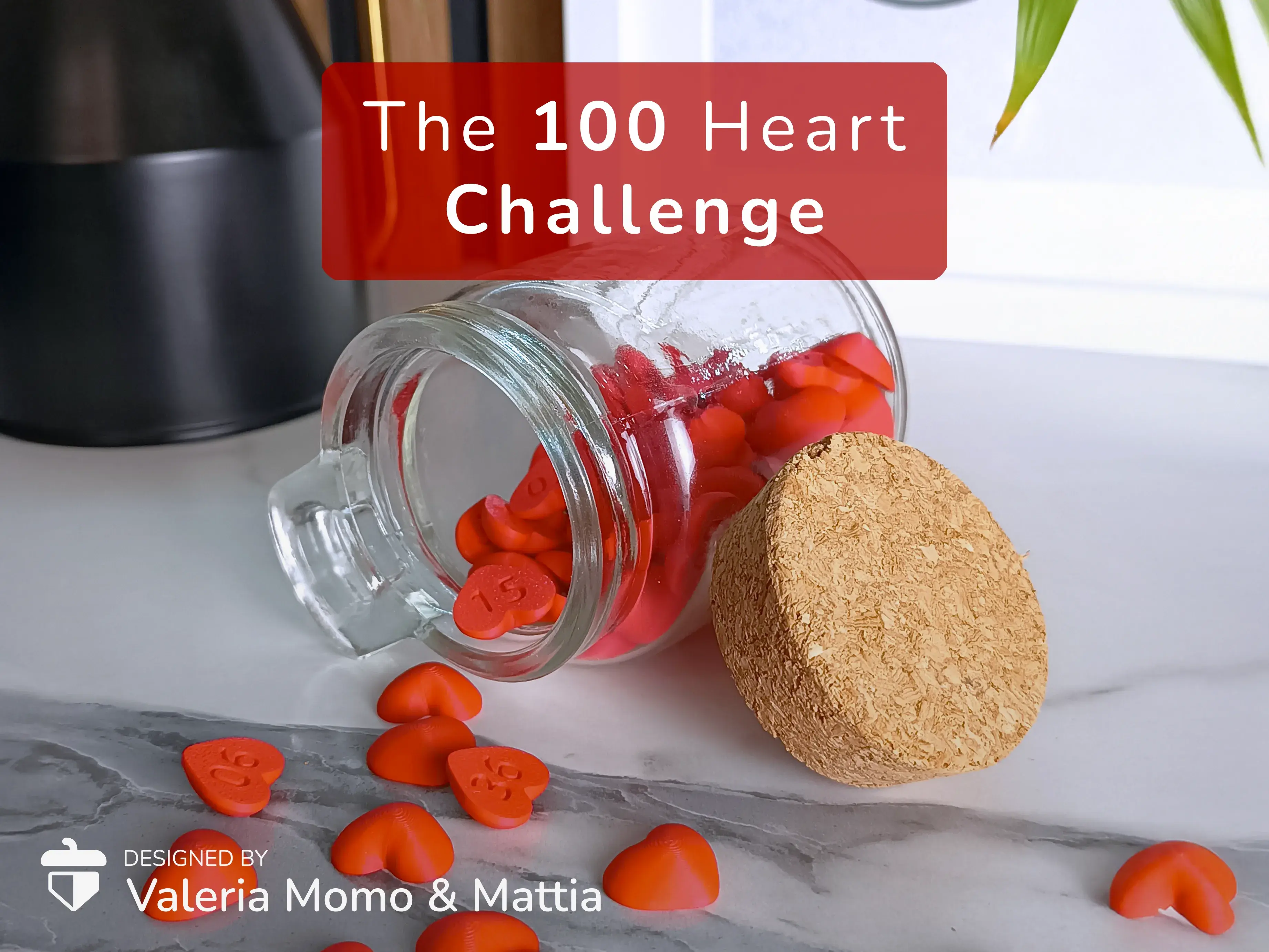 3D Printer Files | 3MF File | The 100 Hearts Challenge, Valentine's Day ...