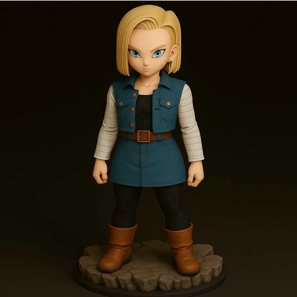 Characters & Creatures STL Descarga - Android 18 Action Figure Dragon ...