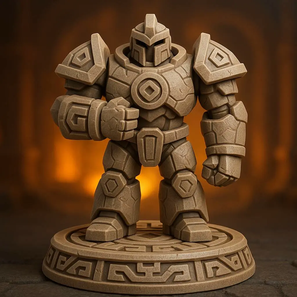3D Printer Files | 3MF File | Meta RPG Runeforge Golem Sentinal ...