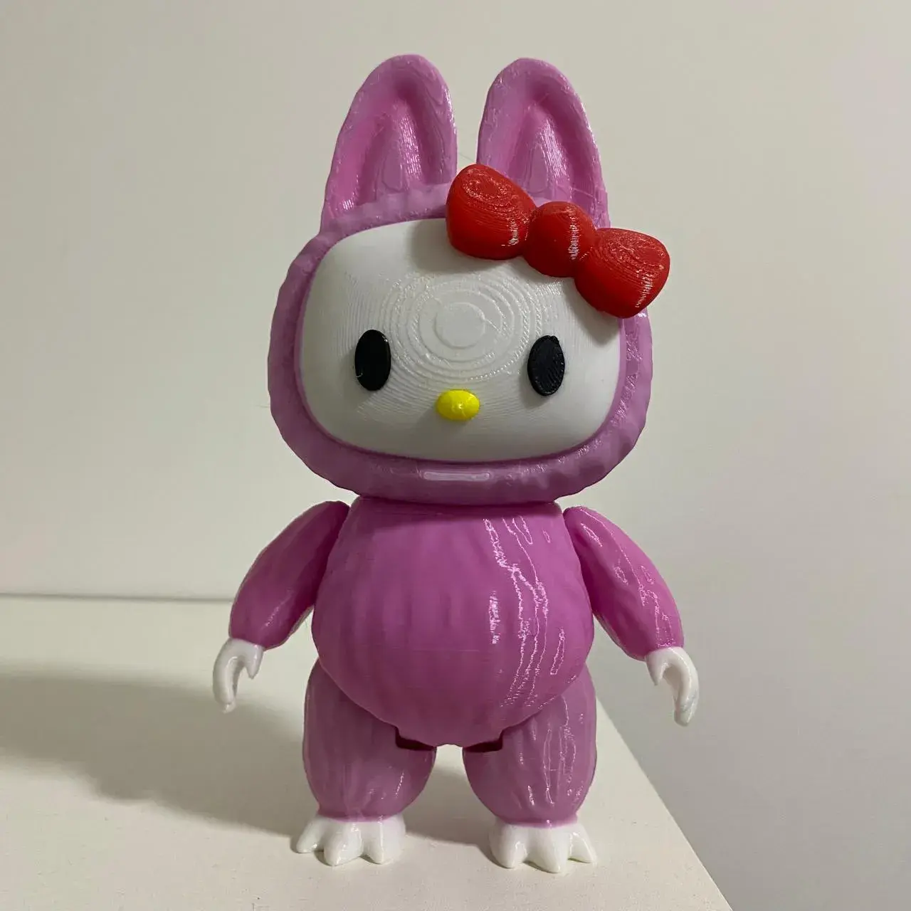 Other STL Download - Labubu hello kitty keychain-Ozvald-3D