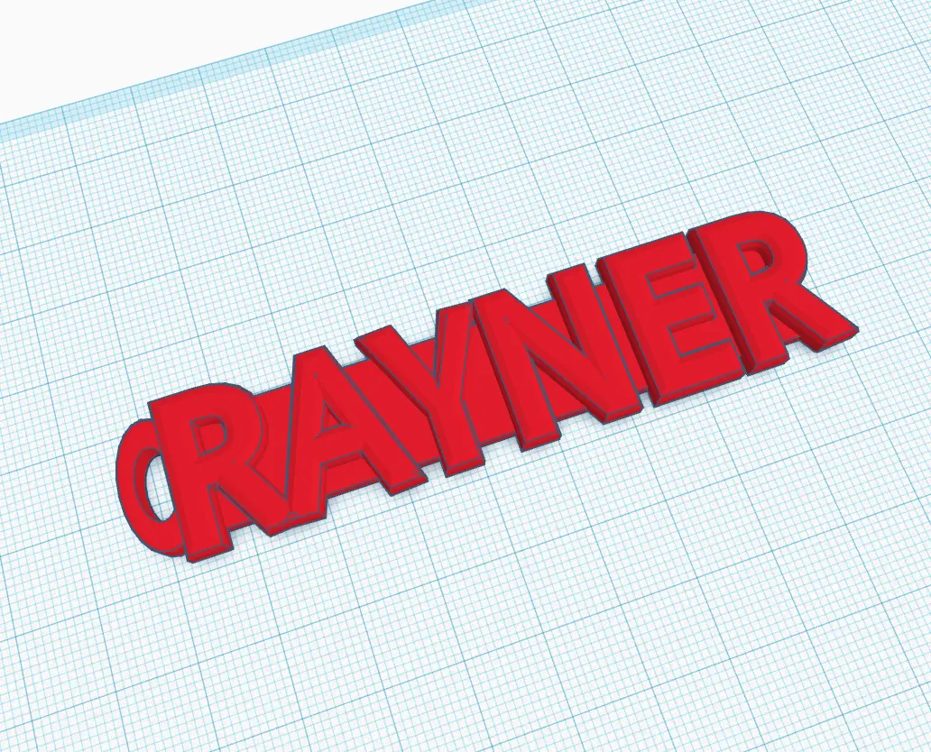 Badges & Coins STL Download - LLAVERO CON NOMBRE RAYNERby Nina Ponce 3D
